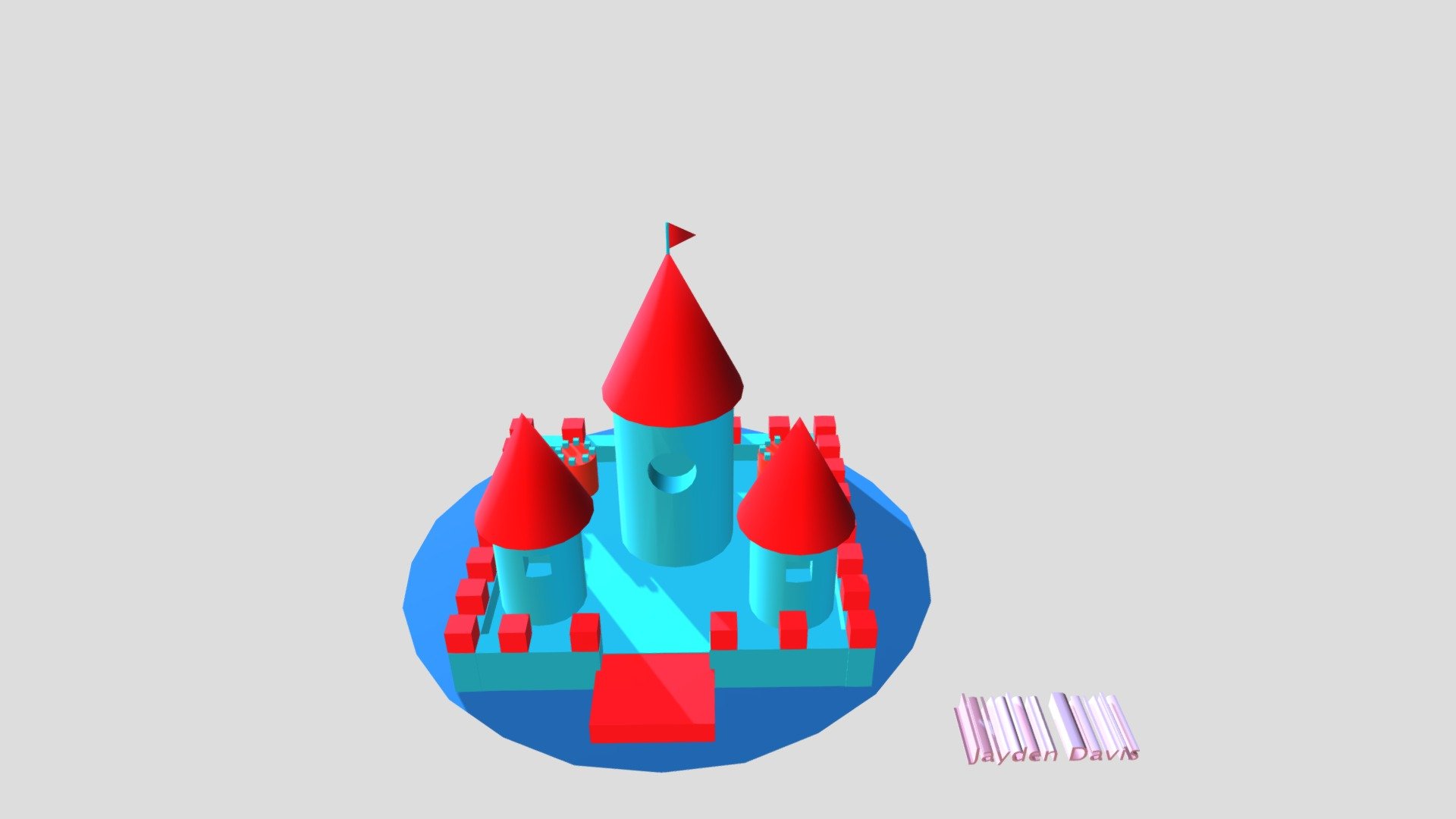 Wk7 Castle Davis - 3D model by jdavis23 [c762cc9] - Sketchfab