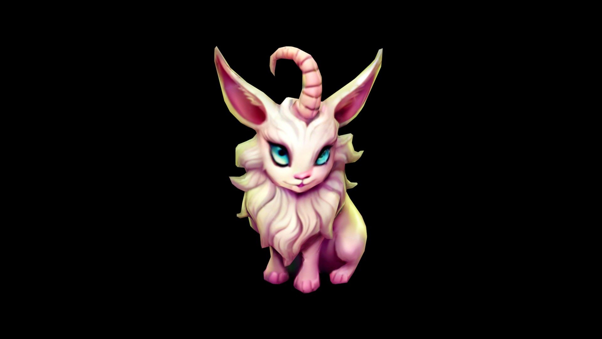 Enchanted Purple Fawn Plushie with Pink Headgear - Download Free 3D ...