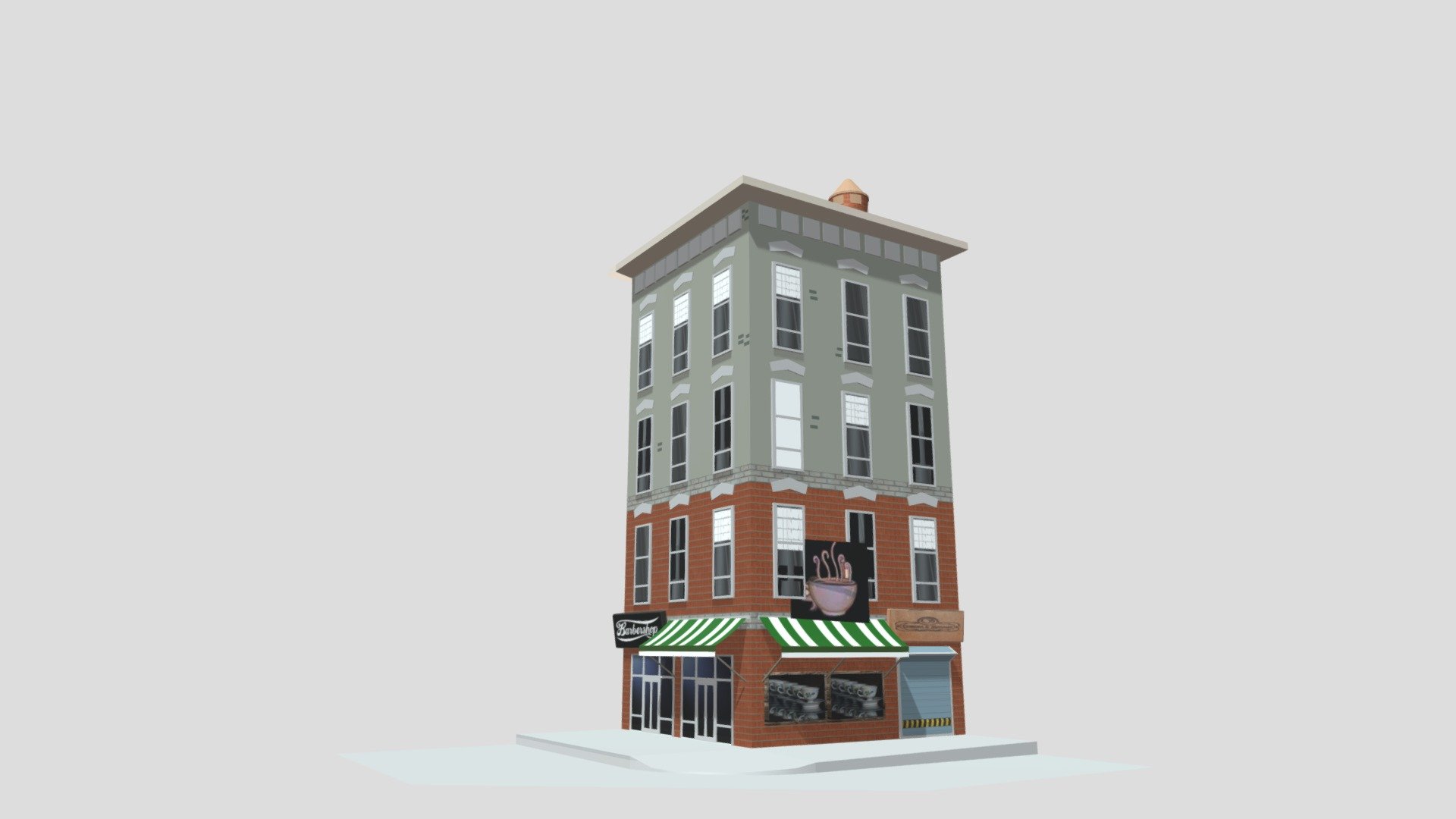 Urban Building - 3D model by mhlaundry319 [c768f52] - Sketchfab