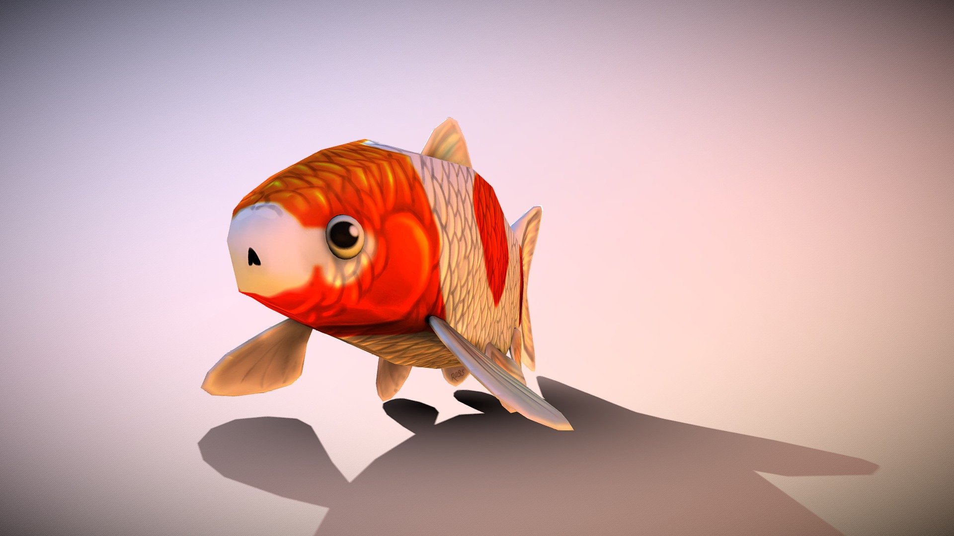 Low Poly Koi Fish - 3D model by Brandy Veenstra (@Brandy_Veenstra ...