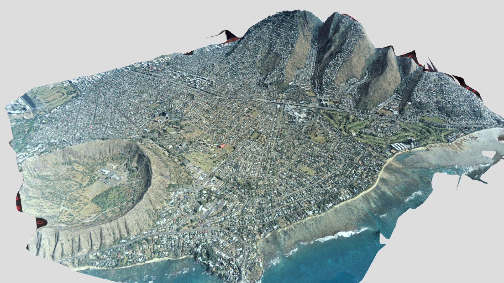 Diamond Head, Honolulu, HI (2006) - Download Free 3D model by Ricardo ...