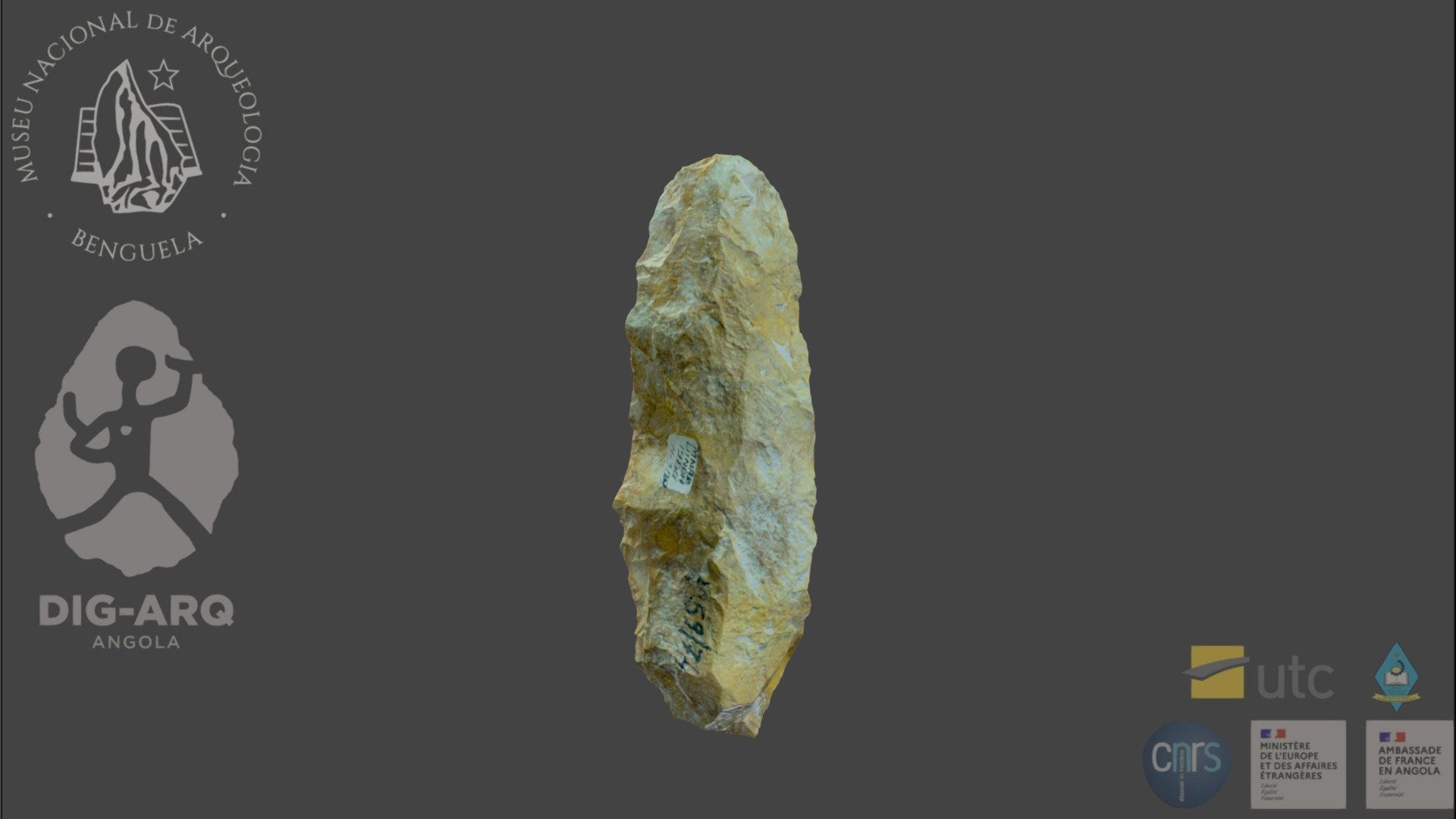 Core-axe, Lunda-Norte, Angola - 3D model by Museu Nacional de ...
