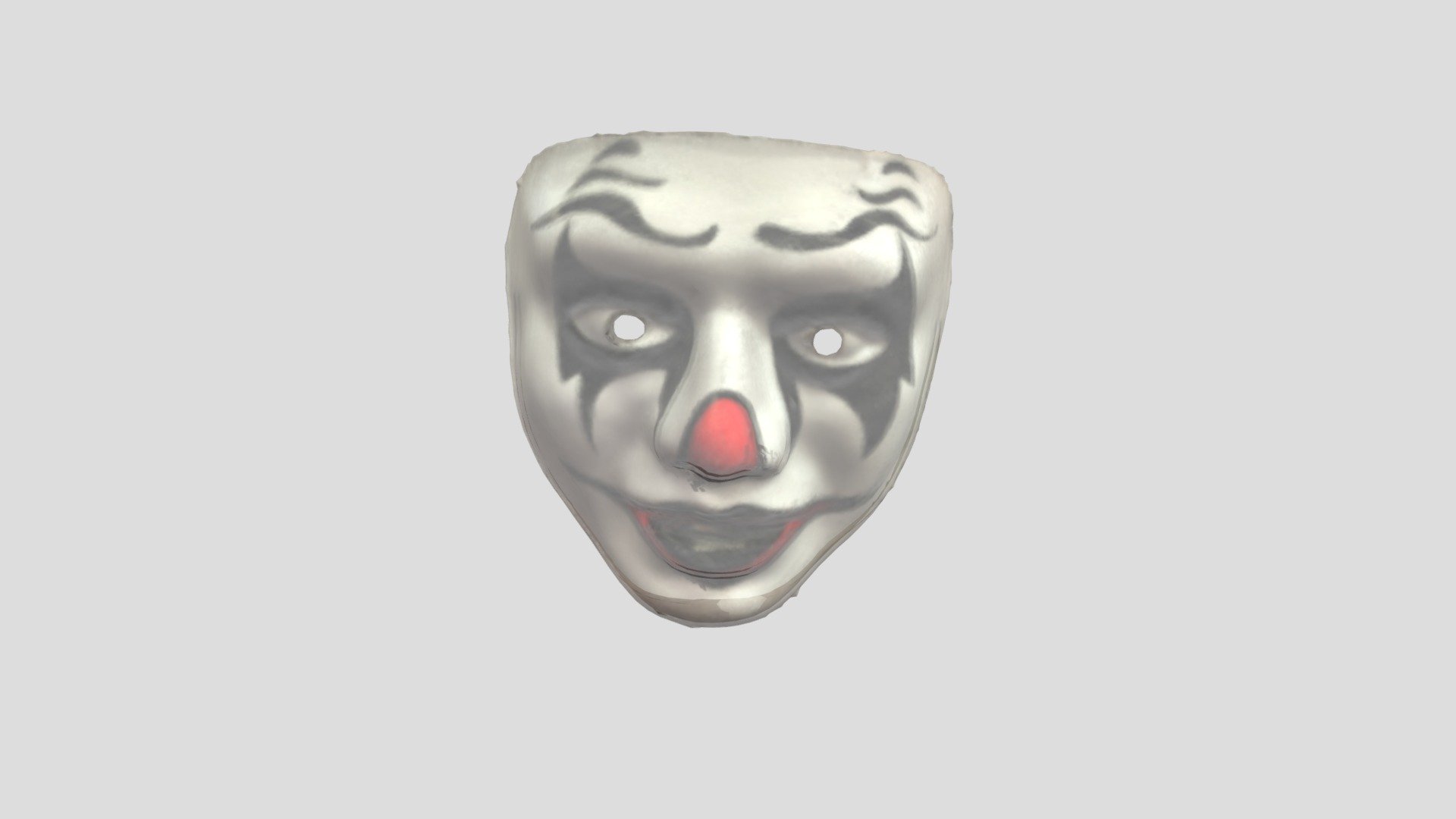 Scary-clown-mask - Download Free 3D model by soupabura [c76ee3a ...