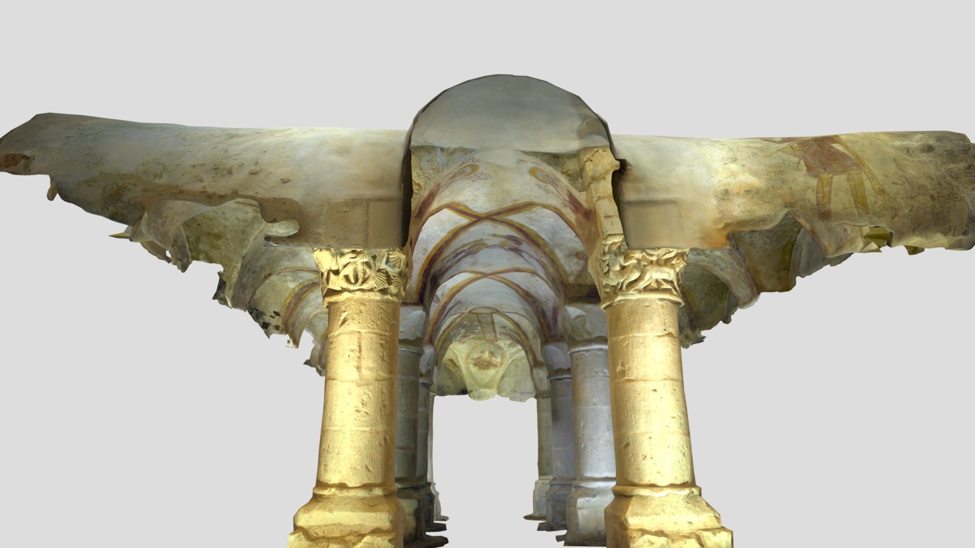 Crypte peinte - église St-Nicolas, Tavant (TAV2) - 3D model by spicvdl ...