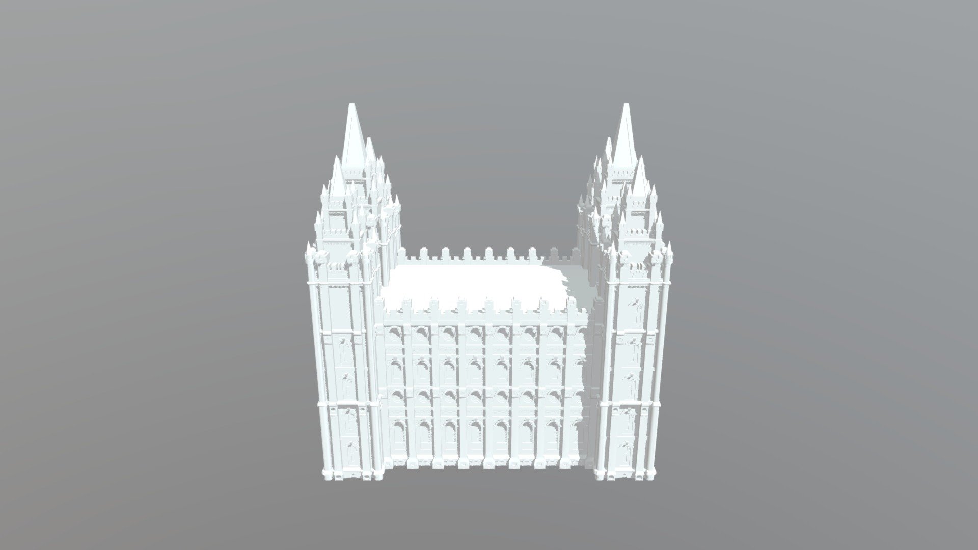 Salt Lake City Temple replica - 3D model by bmcgary [c771570] - Sketchfab