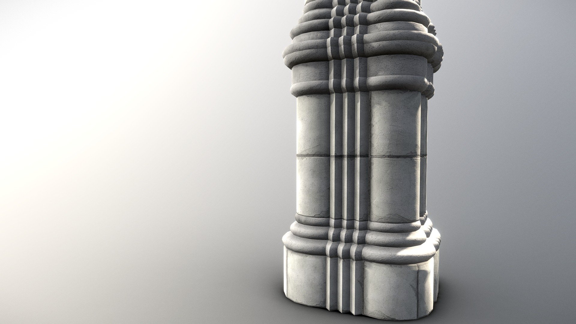 Stone Pillar - Download Free 3D model by Chris Sweetwood ...