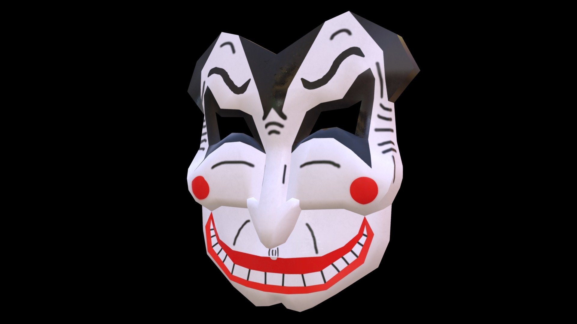 Clown Mask - 3D model by DragonFireCA [c775d14] - Sketchfab