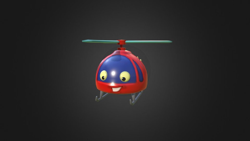 Toon Helicopter Animated for ABC of Kids - 3D model by Exo404 ...