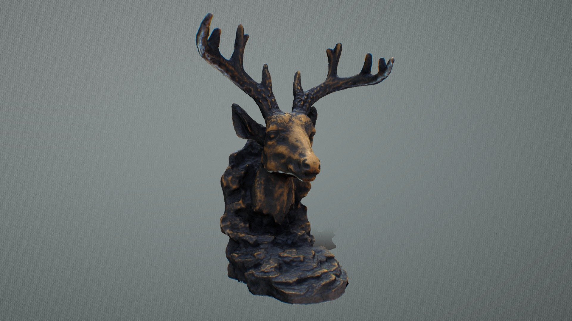Stag Figurine - Photogrammetry - 3D model by Asha Basha (@Kaini ...