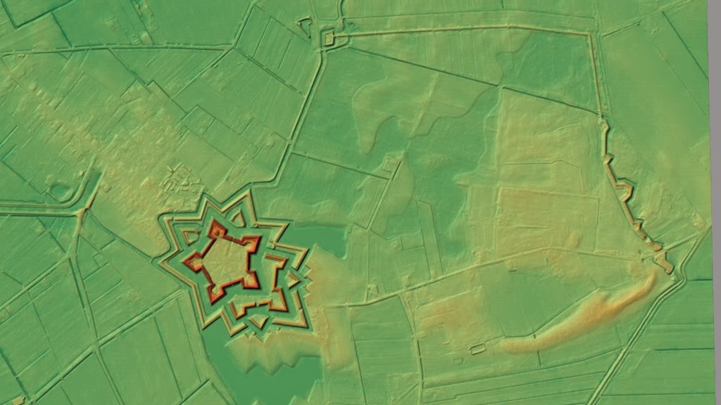 Fort Bourtange Fortifications Netherlands - Download Free 3D model by ...