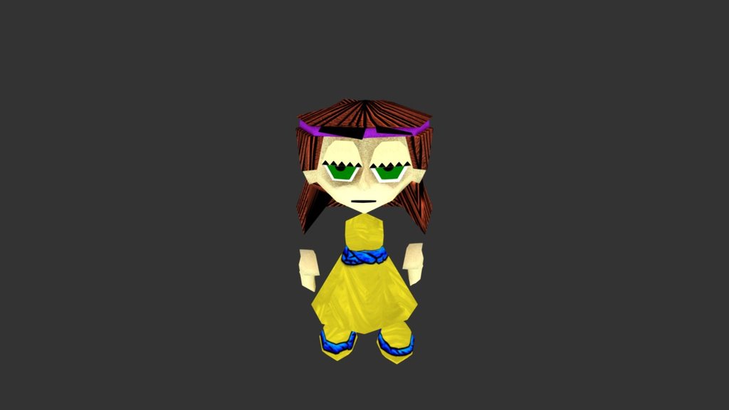 Extreme Low Poly Girl - 3D model by Freezer120 (@freemanhyzer) [c779904 ...