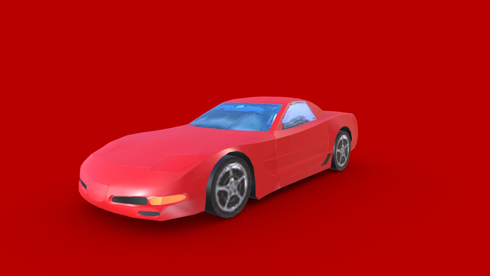 1997 Chevrolet Corvette C5 Low Poly - Download Free 3D model by ...