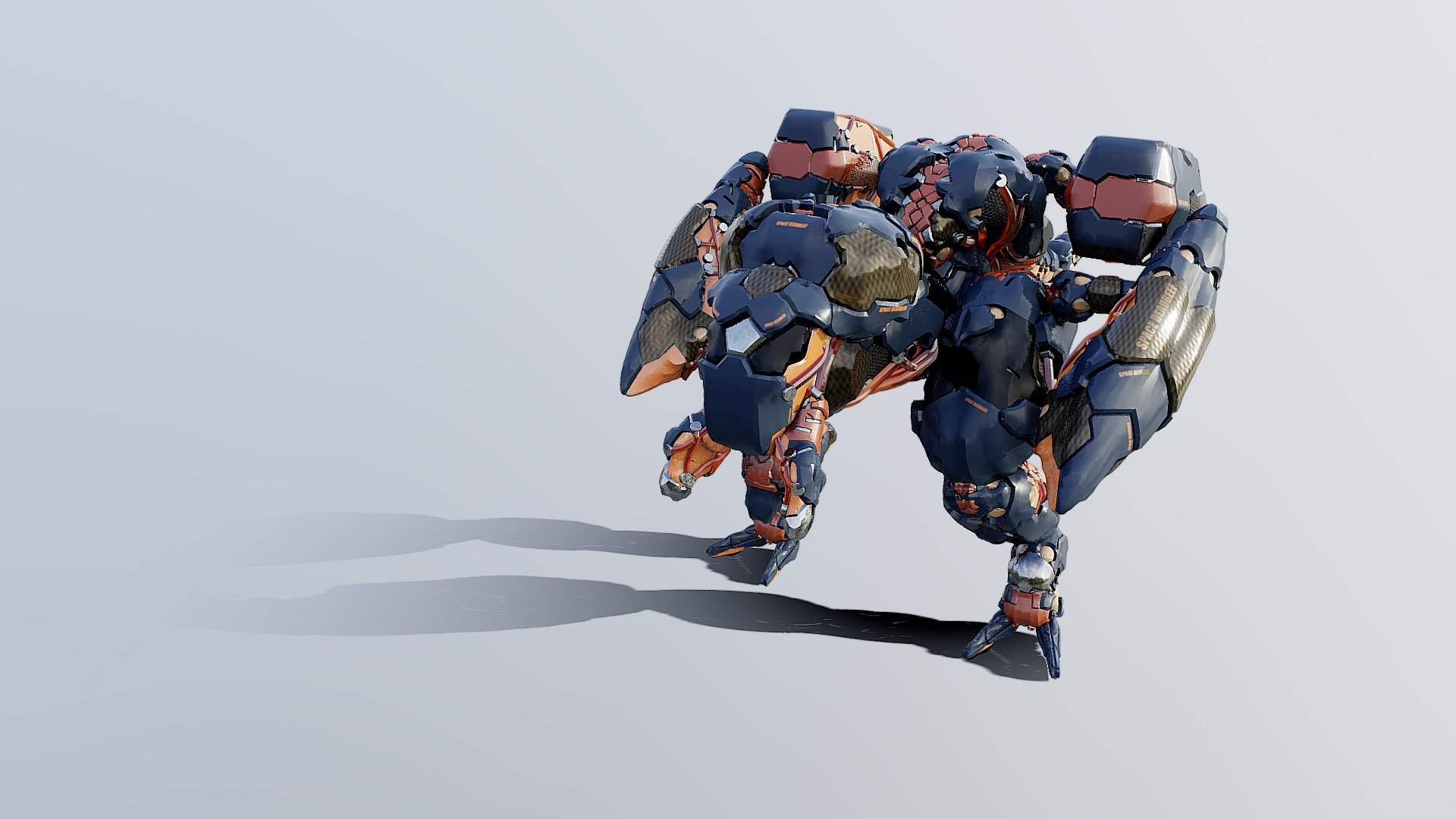 Procedural Hard Surface Modeling Test 4 21 3d Model By Asaito