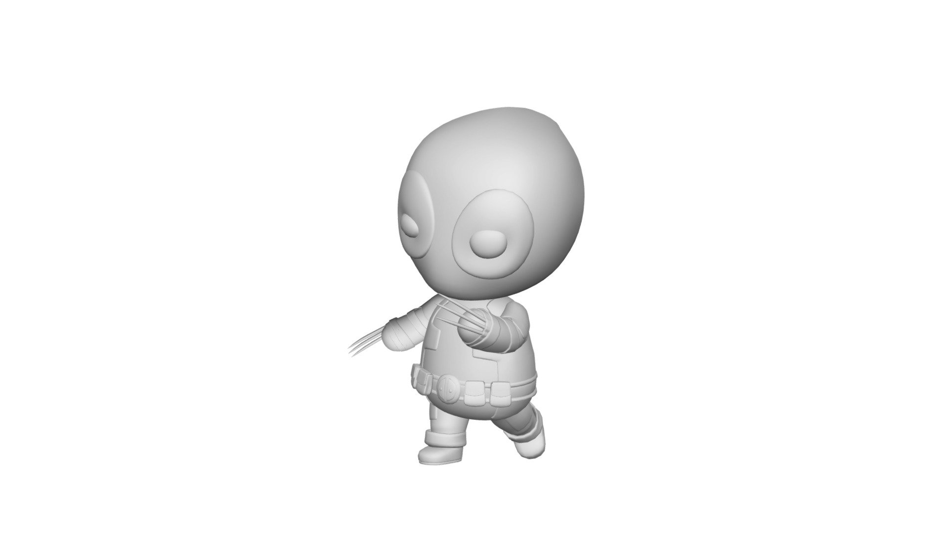 Chibi Deadpool Posed (Poolverine) - Download Free 3D model by Kavizo ...