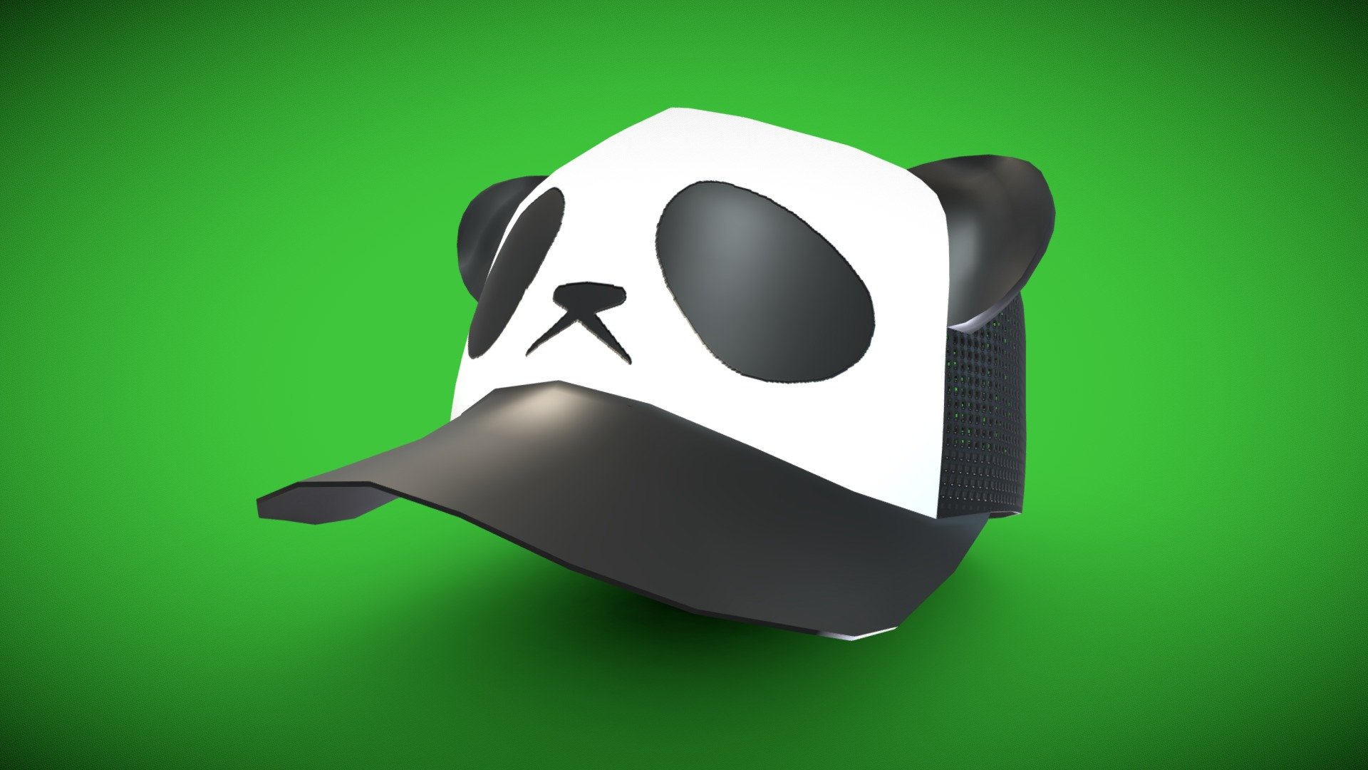 baseball cap(panda)💮📷 - 3D model by ayumi ikeda (@rxf10240) [c77d266 ...