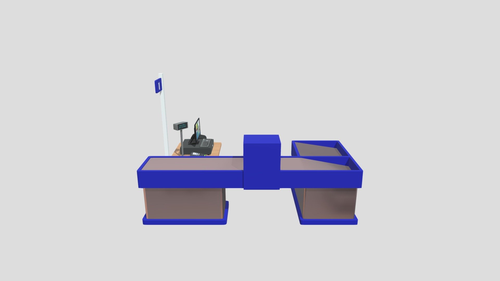 Grocery Counter - 3D model by michaelysmaelfernandez [c780b54] - Sketchfab