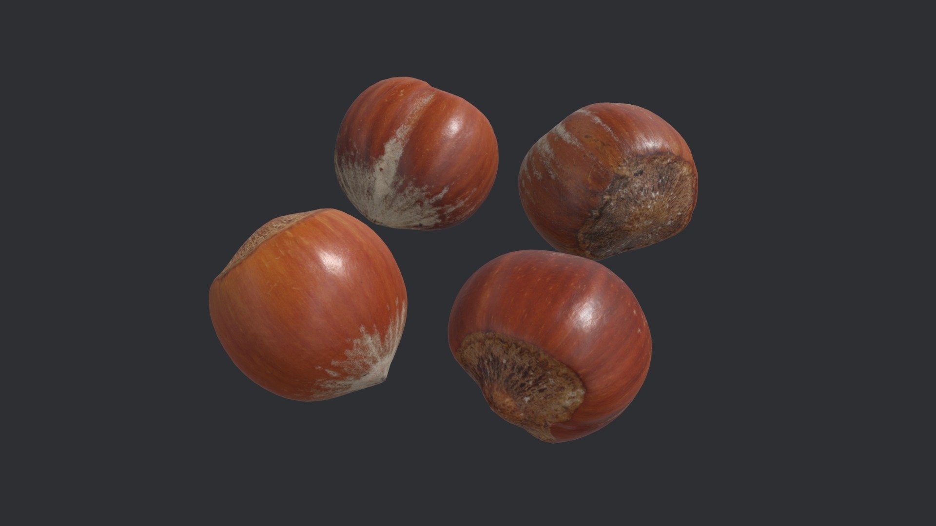 Unshelled Hazelnuts - Buy Royalty Free 3D model by James West ...