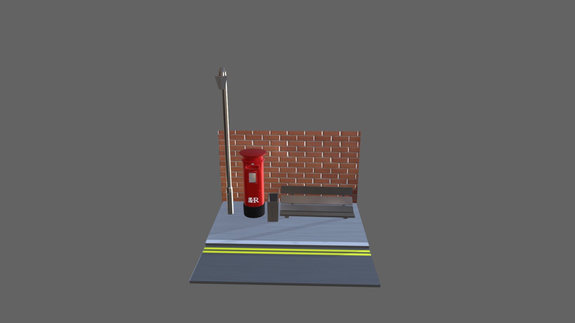 Postbox Scene - 3D model by DeclanLea14 [c781528] - Sketchfab
