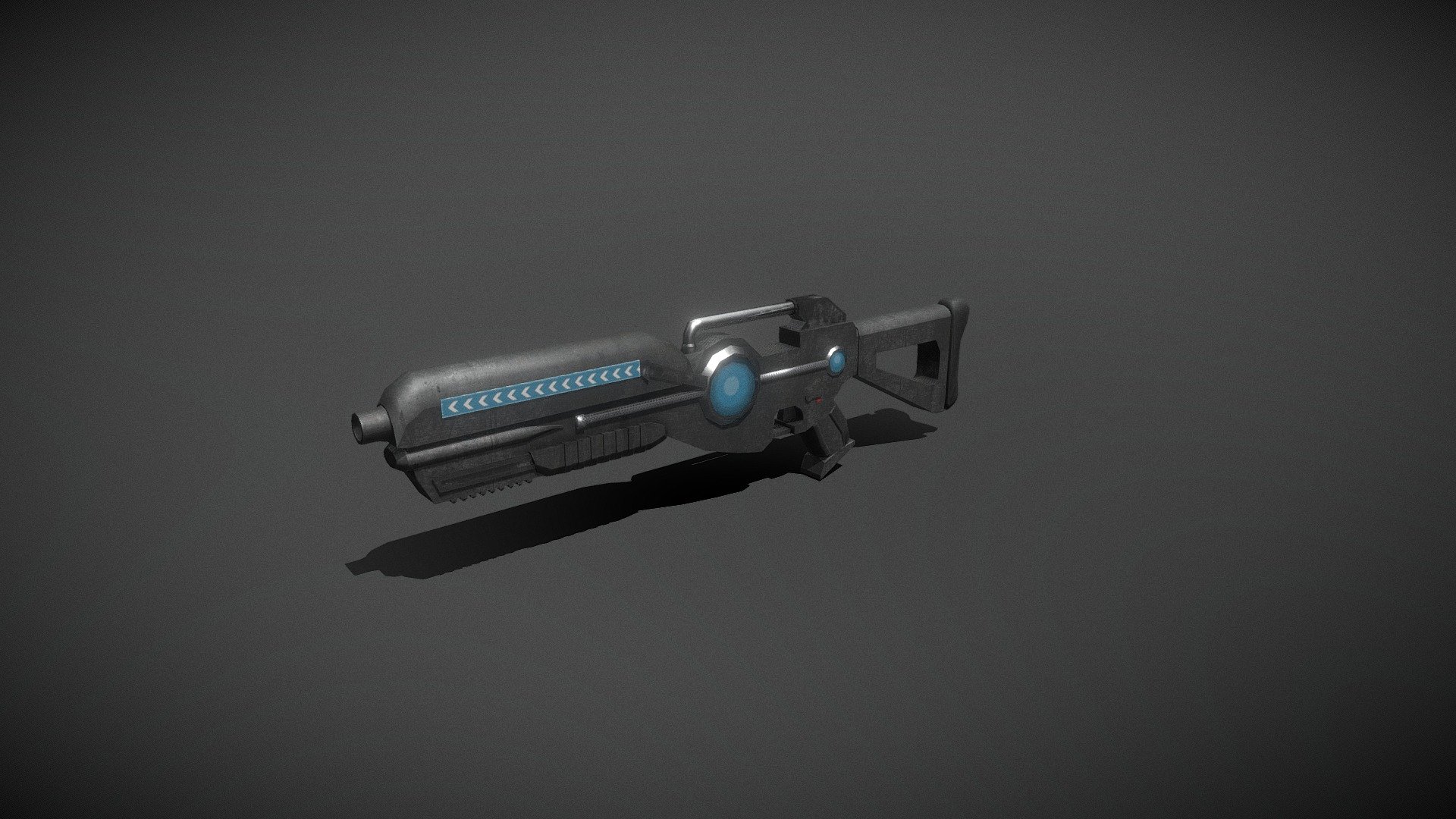 Futuristic Cannon Low Poly - 3D model by cosenkokir [c785df9] - Sketchfab