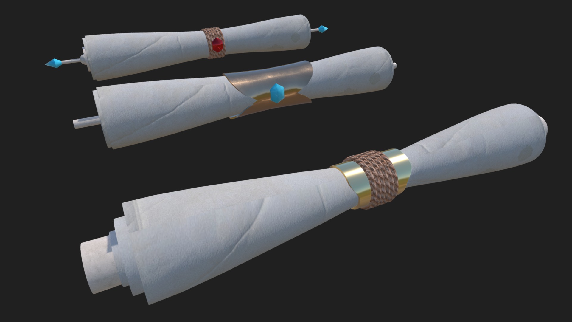 Pergaminhos - 3D model by gabriel machiniski (@gabrielmachiniski94 ...