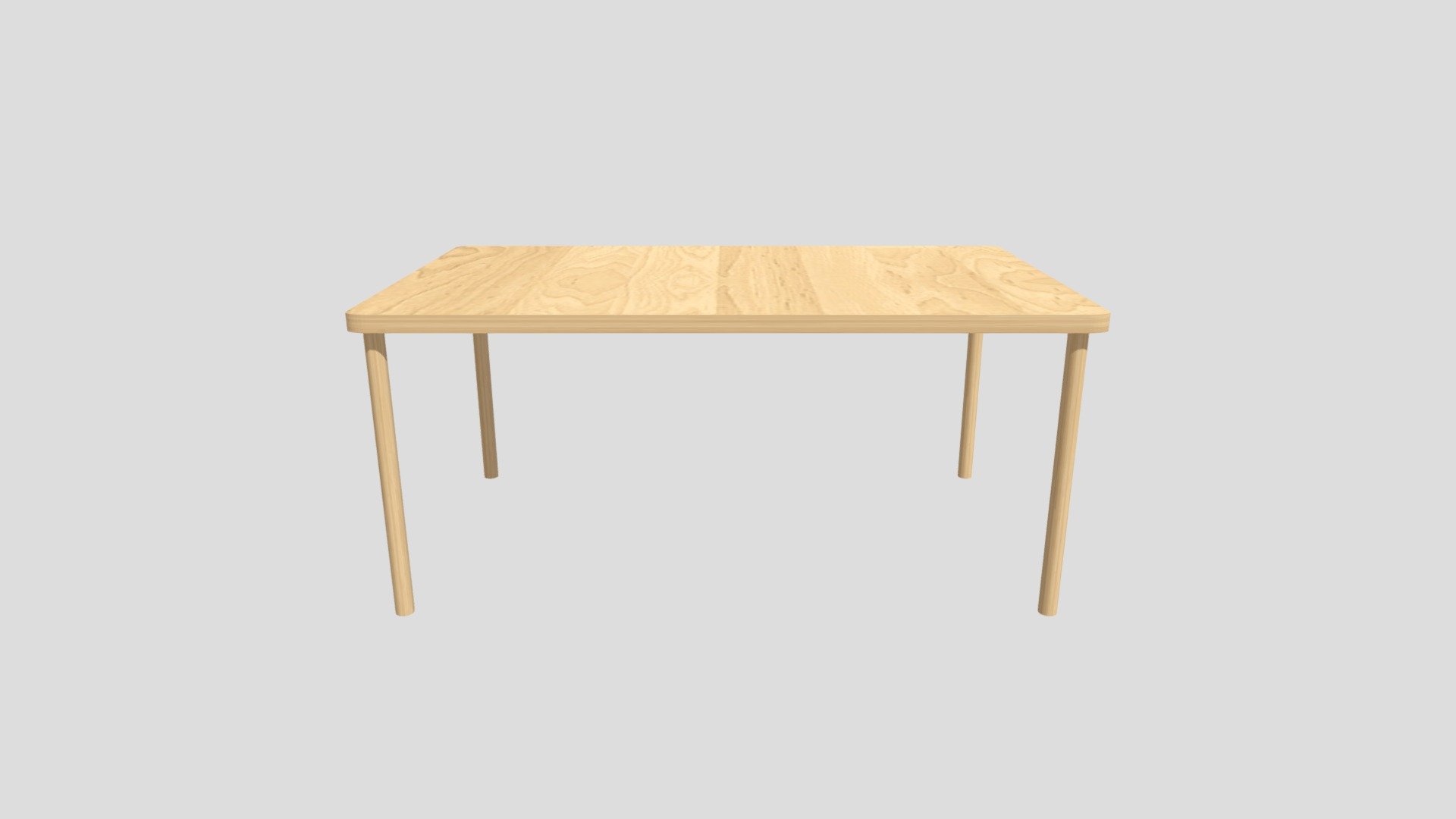 Free PBR Wood Table - High Quality Model - Download Free 3D model by ...