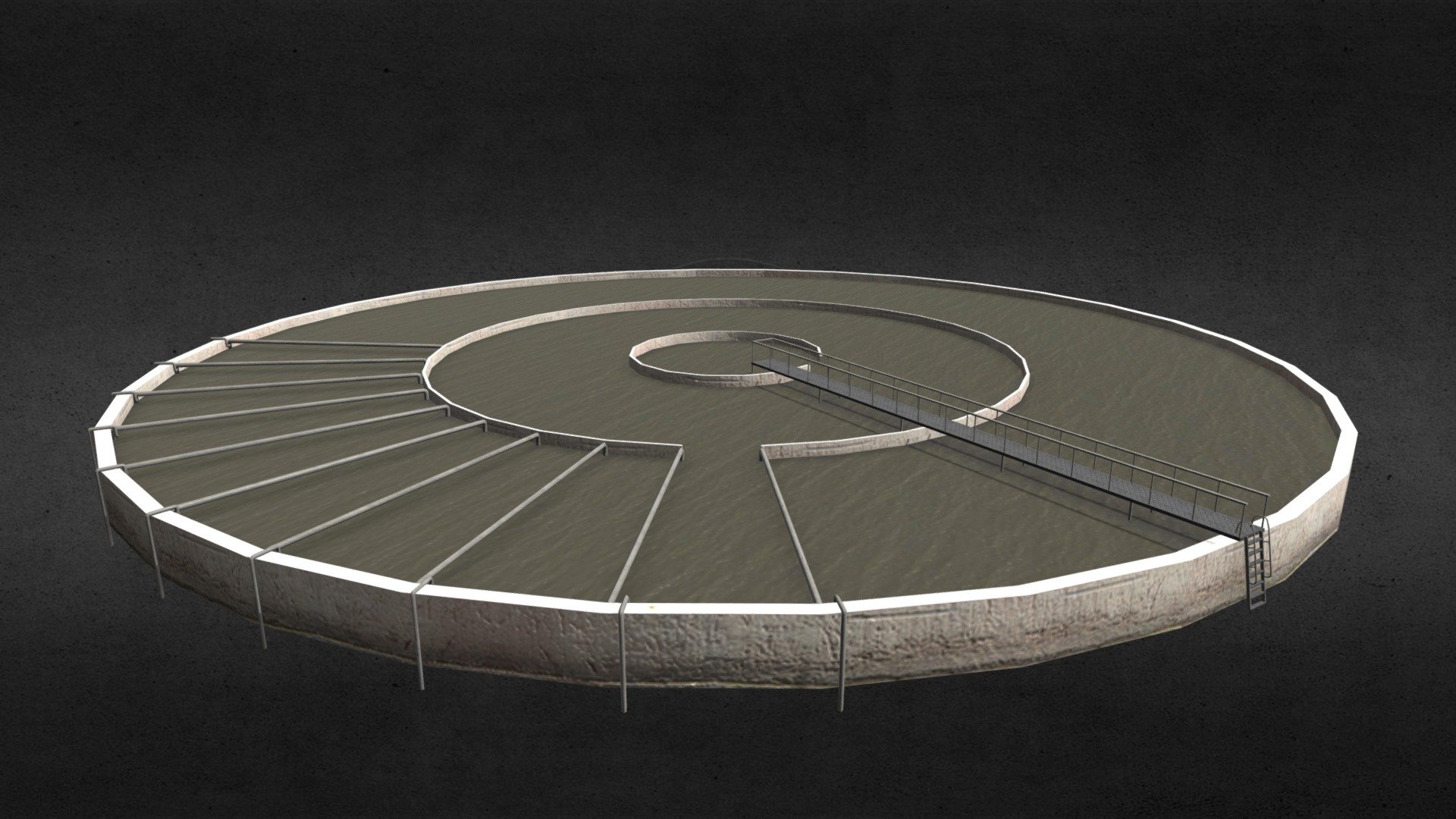 Activated Sludge Process Tank - 3D model by Avanya [c78c830] - Sketchfab