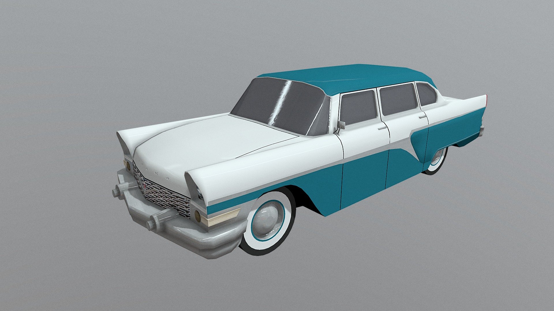 The Soviet model GAZ-13 "Chaika"of 1958-1981 - 3D model by cr_monroe ...