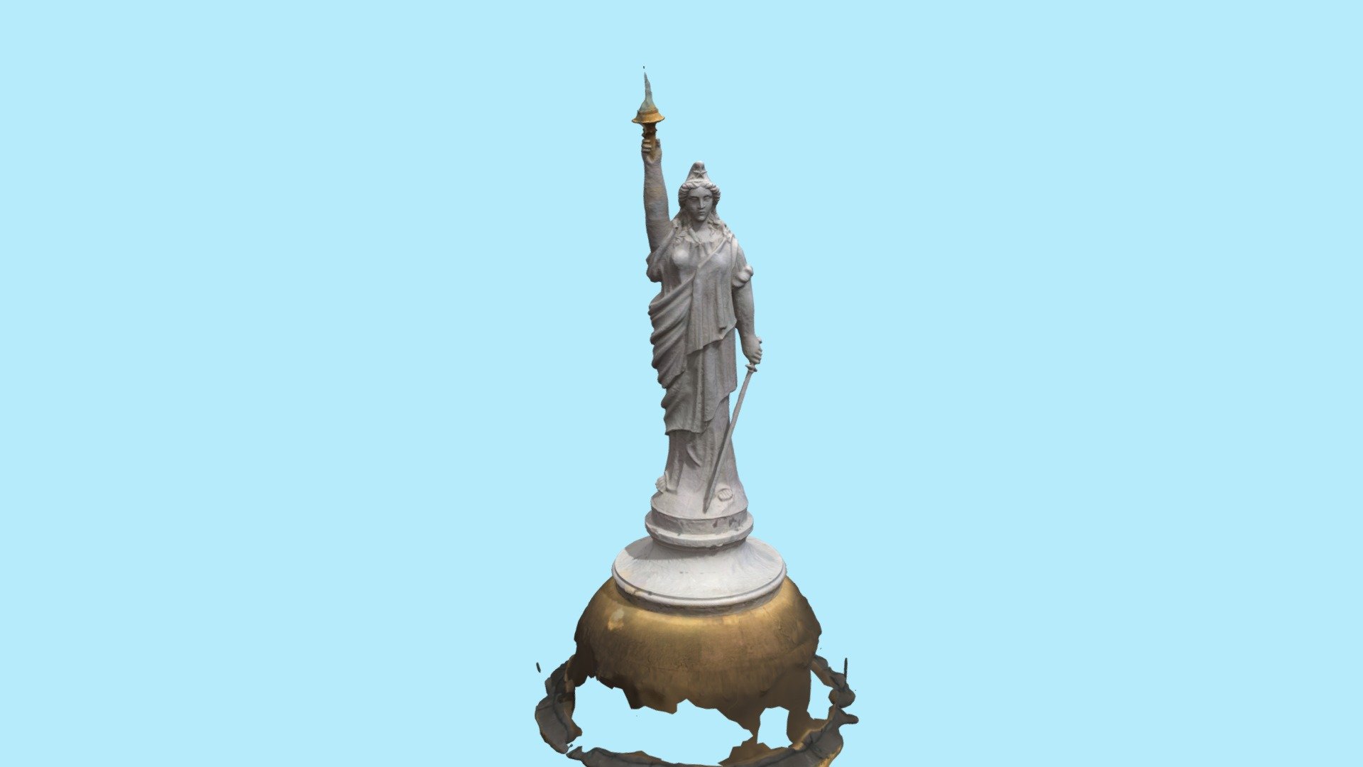 20221204 Gold Dome Statue - Download Free 3D model by scott.foster ...