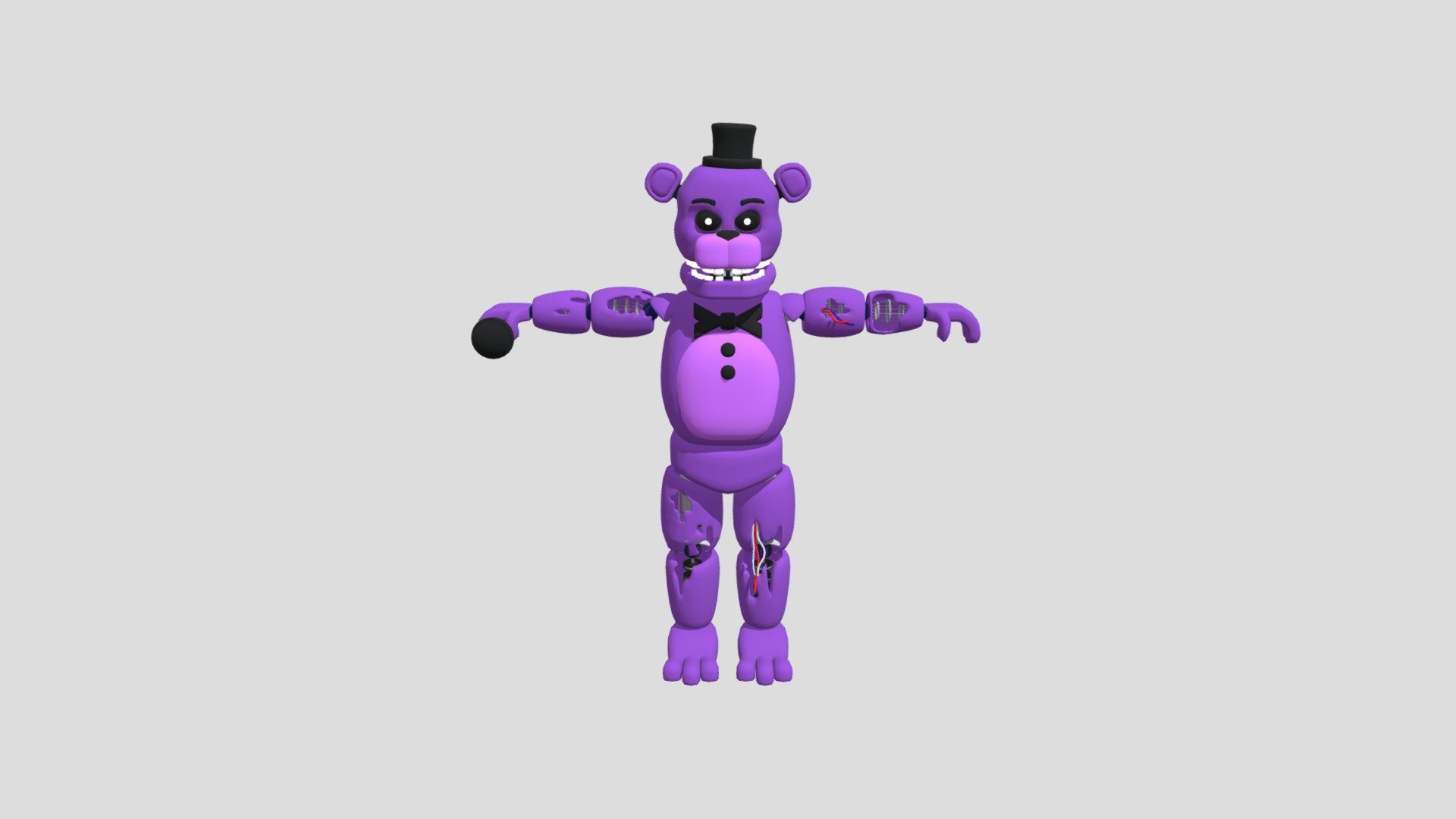 Purple freddy 2 - Download Free 3D model by Nacho1012 [c793e9f] - Sketchfab