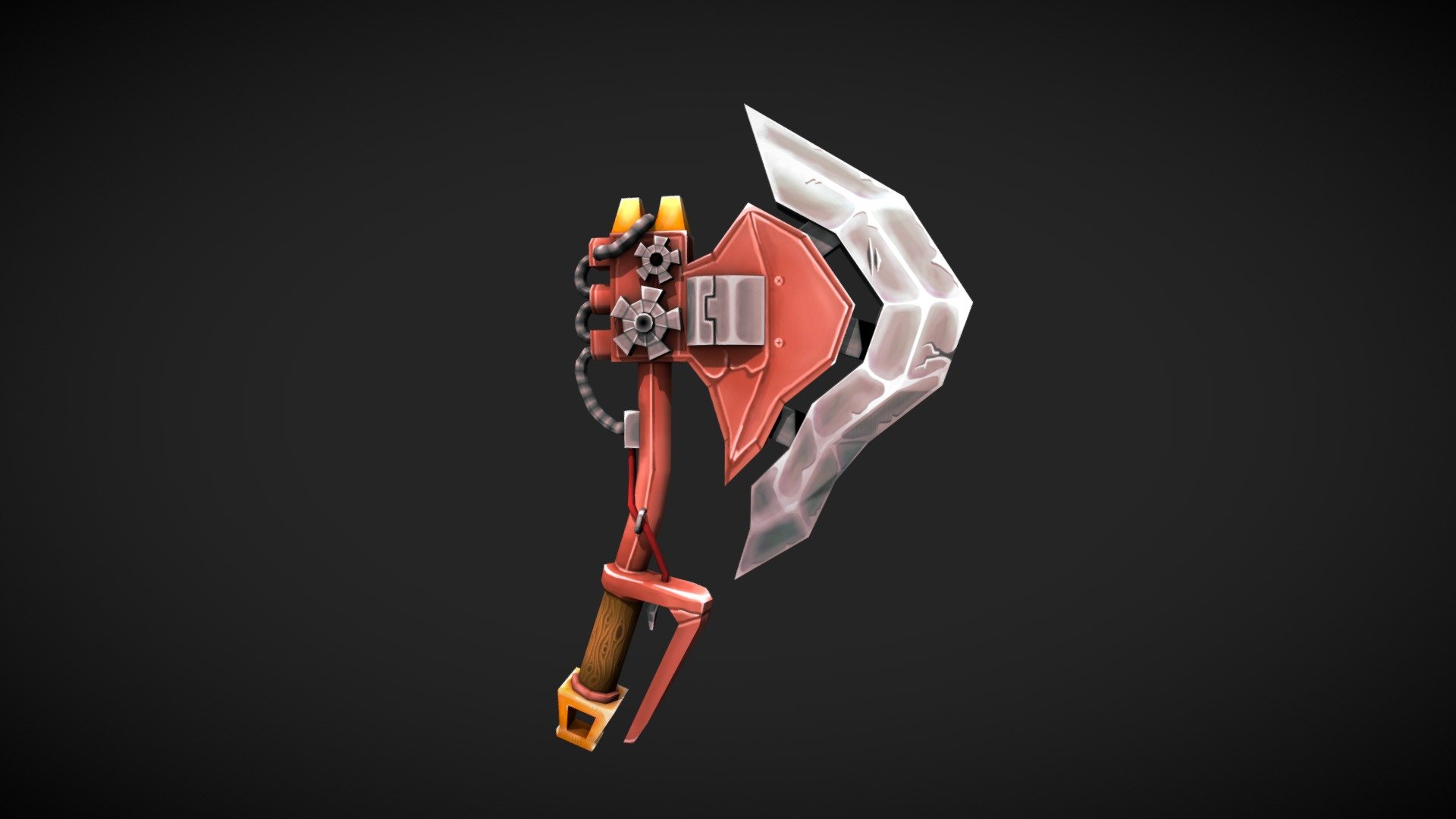 Steampunk Battle Axe (Game Art Assignment) - Download Free 3D model by ...