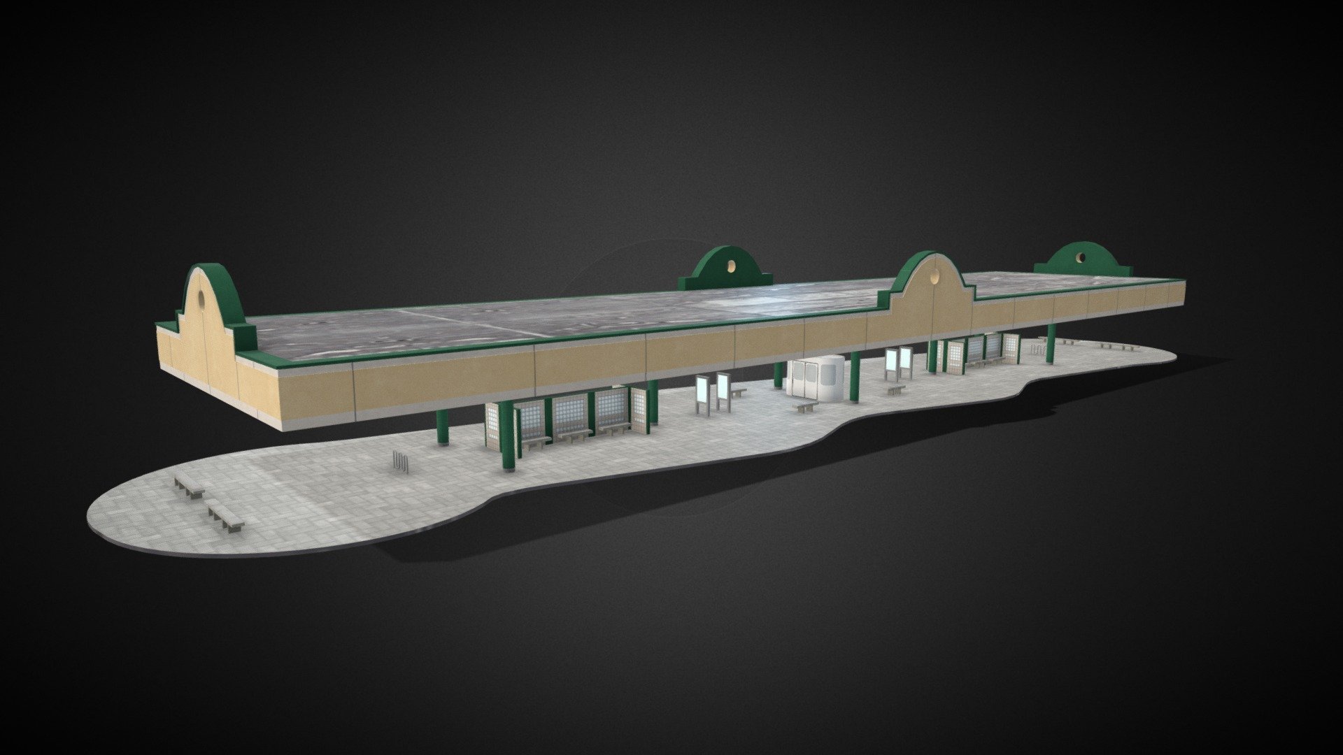 Magnolia Park Transit Center Houston - 3D model by Checo Mx. (@checomx ...