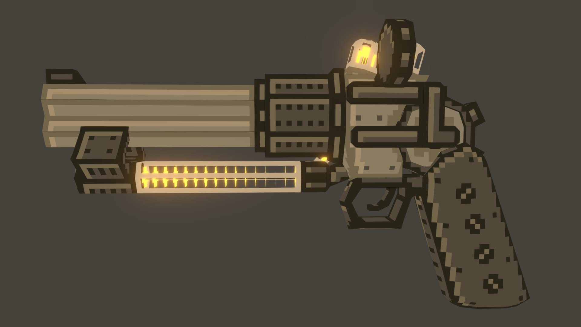 "Limb Ripper" pixel art Gun - 3D model by OzcarDev [c79b25f] - Sketchfab