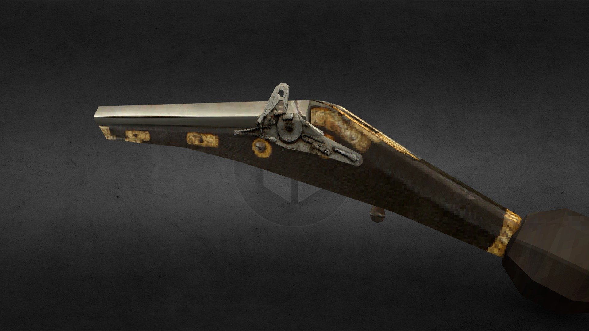 Ps1 -1591German Wheellock Pistol - Download Free 3D model by swordmanck ...