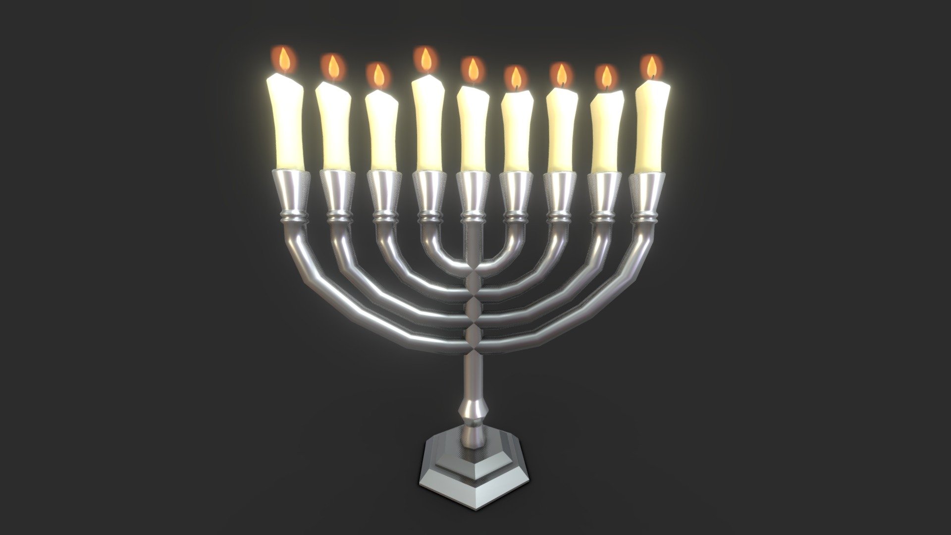 Lowpoly Menorah - Buy Royalty Free 3D model by Dio (@DoubleDio ...