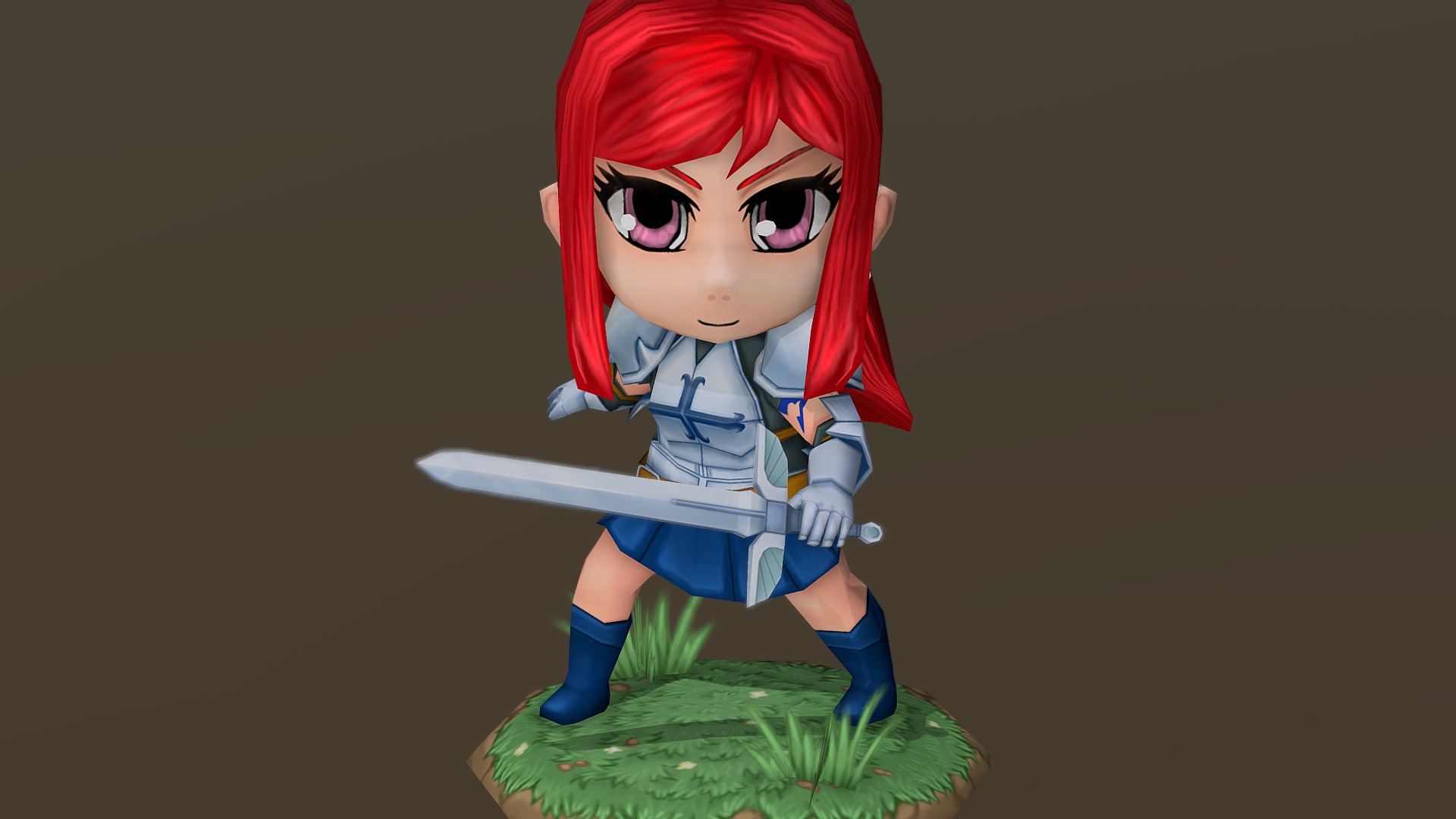 Chibi Elsa - 3D model by nefily [c79fea4] - Sketchfab