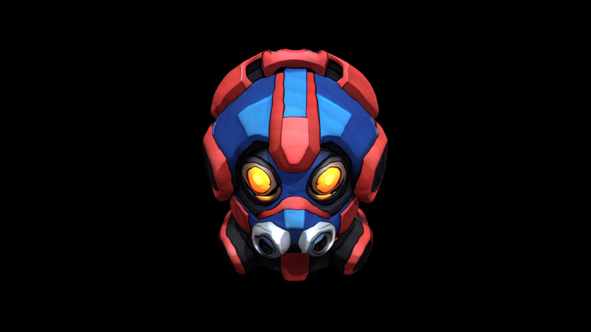 Helmet Mask Robot Cartoon 1142 - Download Free 3D model by klrxyz ...