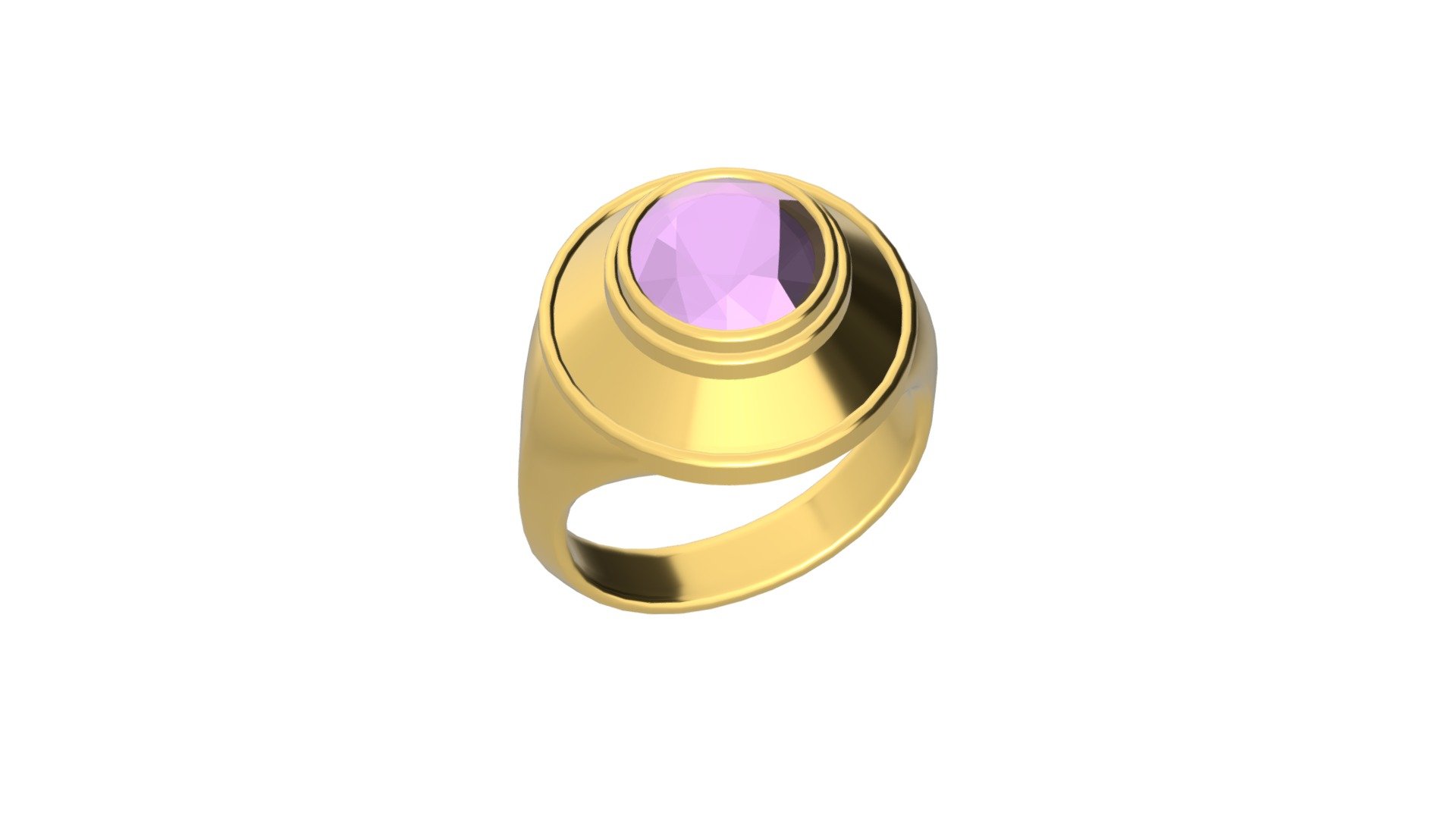 round bezel signet - 3D model by Mfj [c7a78ee] - Sketchfab