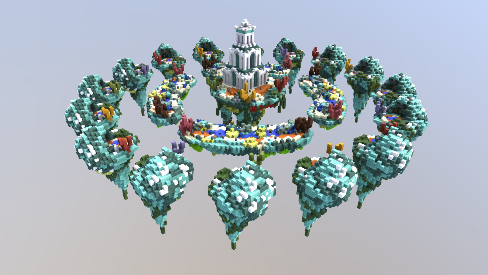 Atlantis - SkyWars Map - 3D model by CubeLab (@_MrEnderGames_) [c7a7f98 ...