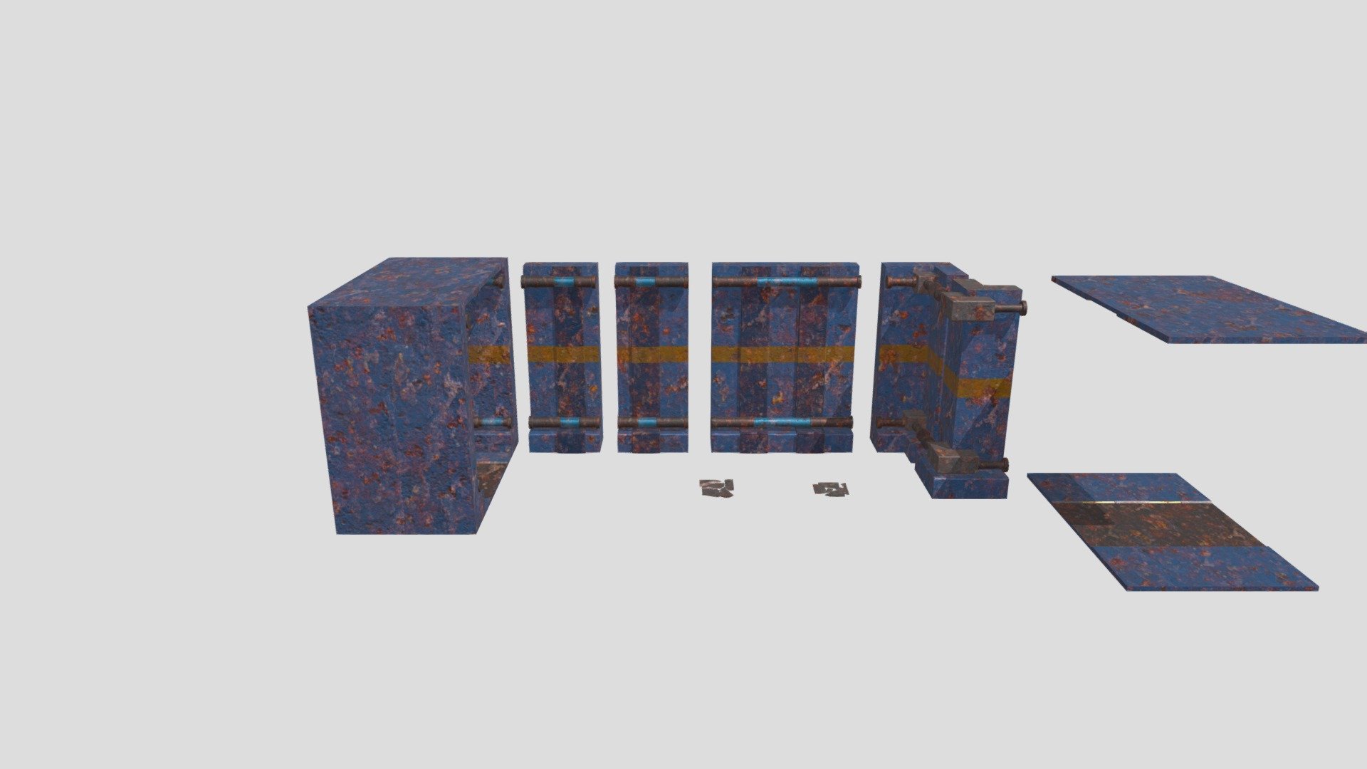 Sci-fi Horror Modular Props - Download Free 3D model by Dylan Kowertz ...