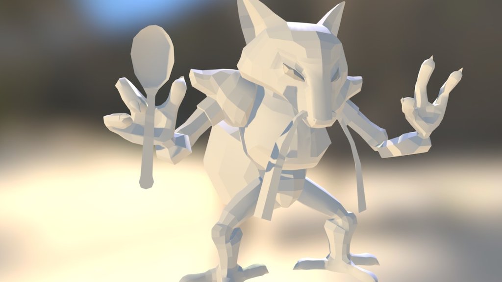 Kadabra Pokemon - 3D model by Dan (@godspeeder) [c7abe0f] - Sketchfab