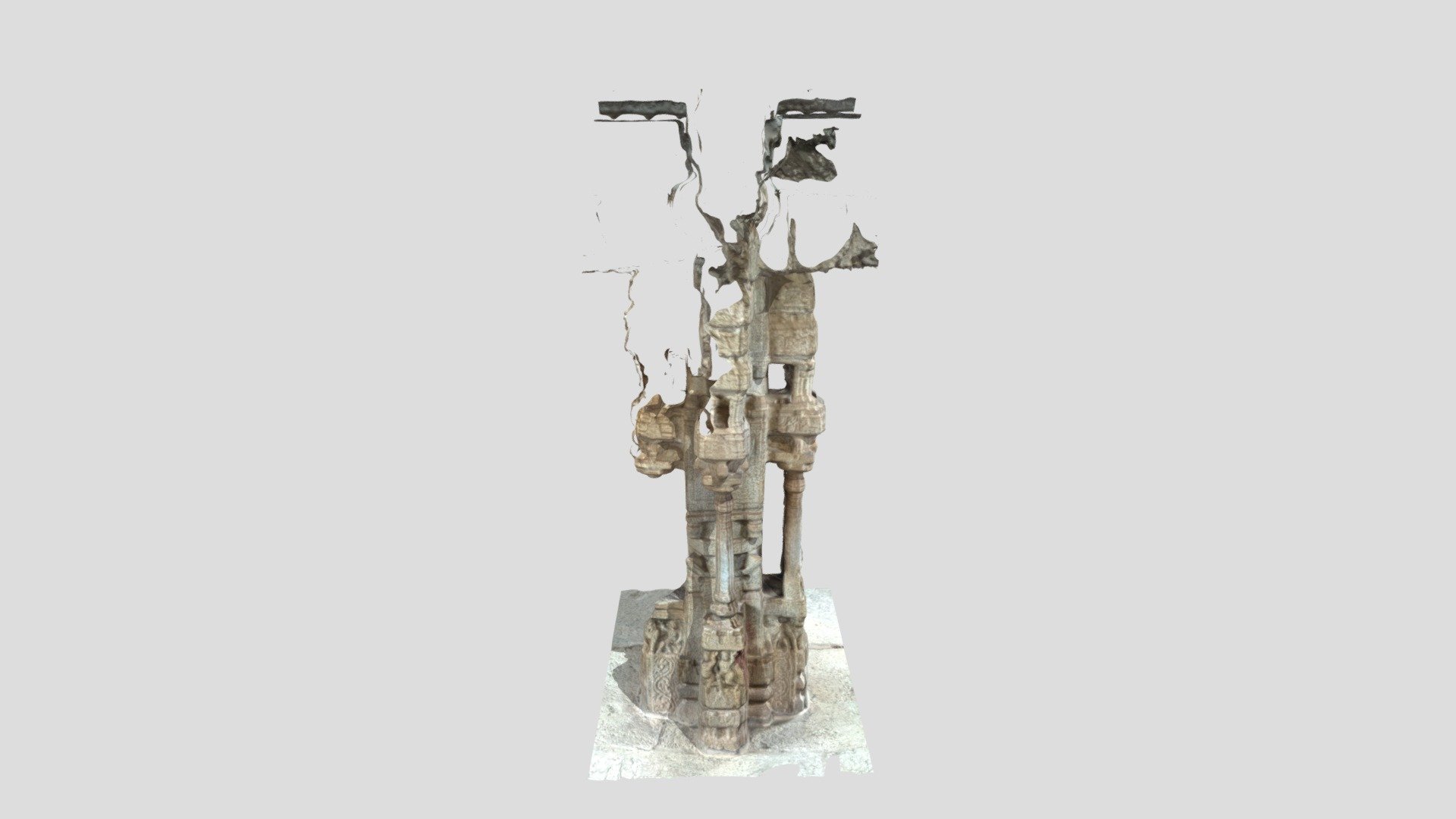 pillar with yali - 3D model by akankalgi141 [c7ac31b] - Sketchfab