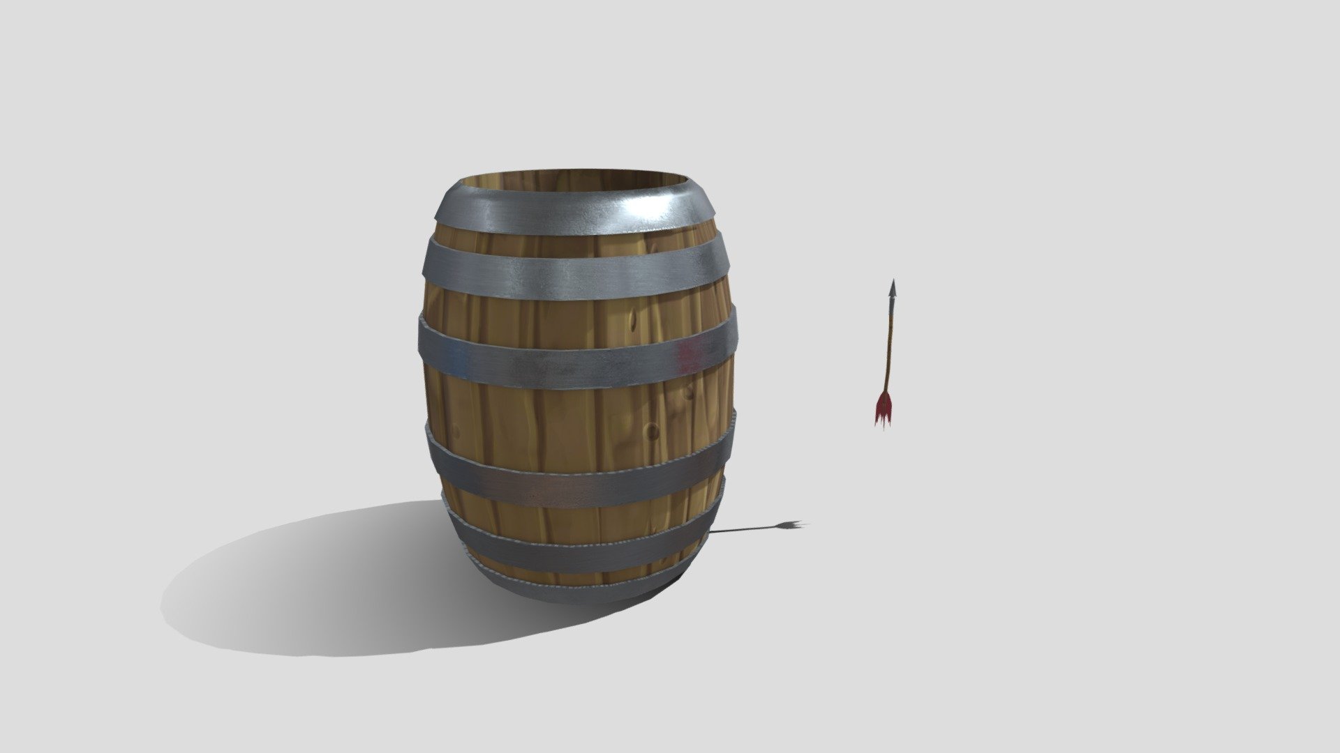 barrel + arrow - 3D model by rileytimmerman [c7ac8f5] - Sketchfab