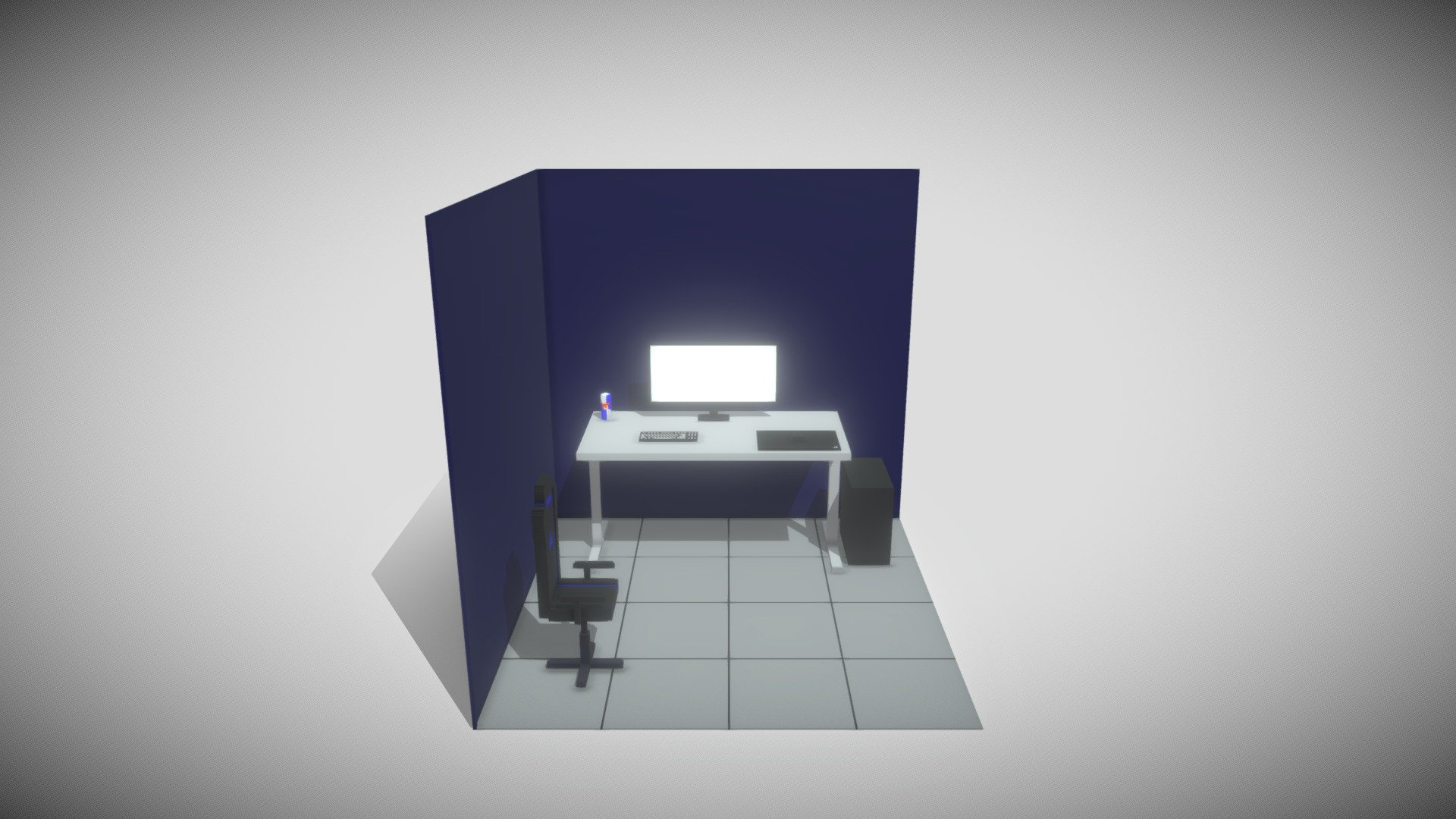 Gaming Room - 3D model by cyan13 [c7ad499] - Sketchfab