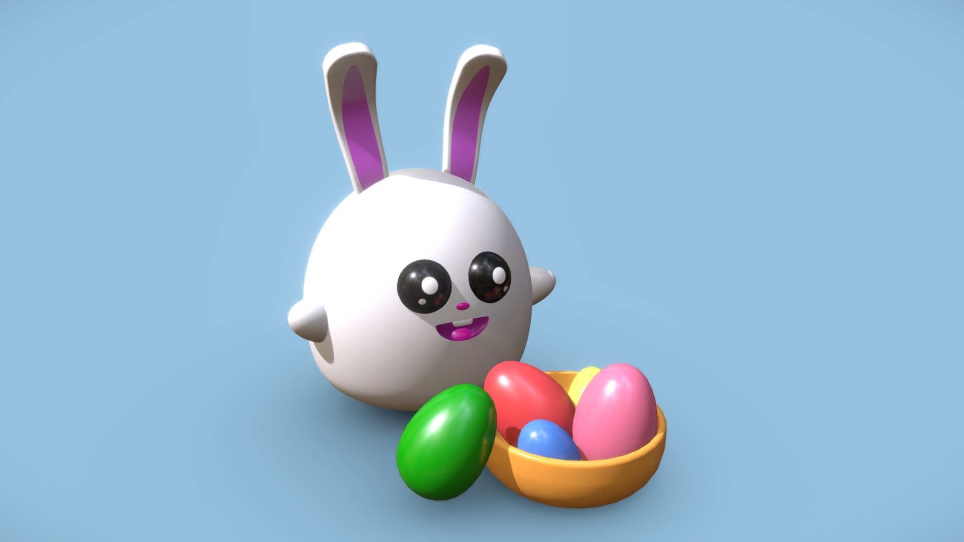 Easter Bunny - Download Free 3D model by Wittybacon [c7ae863] - Sketchfab