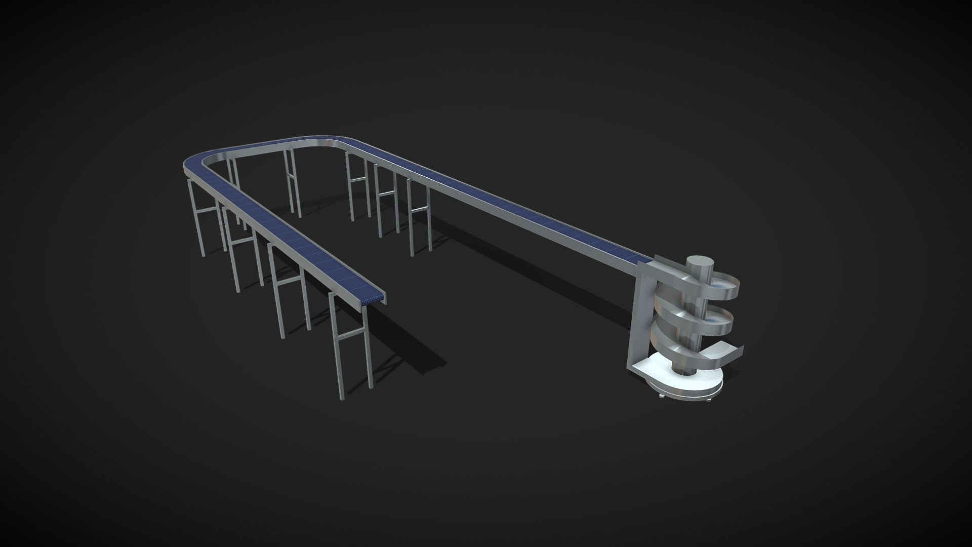 Conveyor And Spiral - 3D model by LuminousGroup [c7af0cd] - Sketchfab