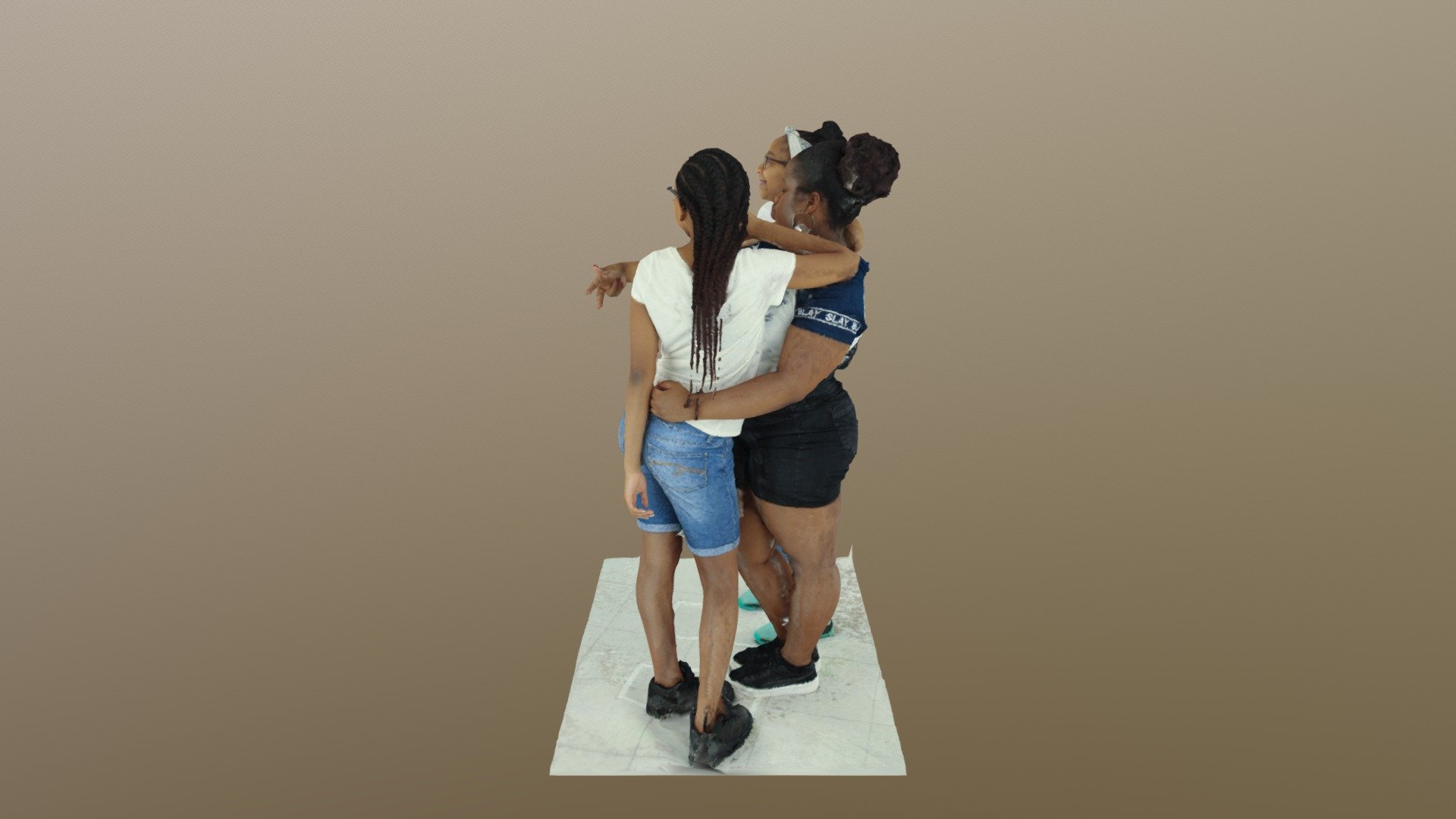 Three Girls - 3D model by my3dworld [c7b1cdf] - Sketchfab