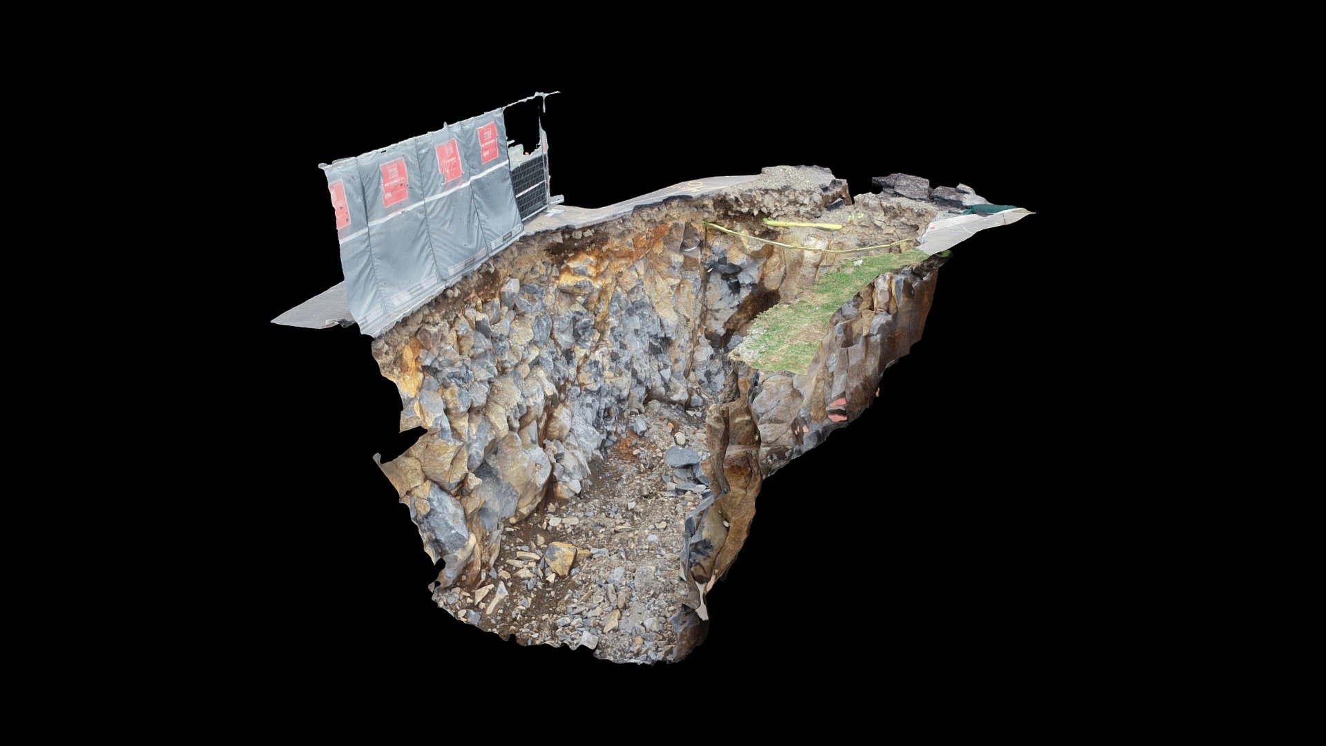 3D model of an Excavated Pit 1 - 3D model by maptechnz [c7b373e ...