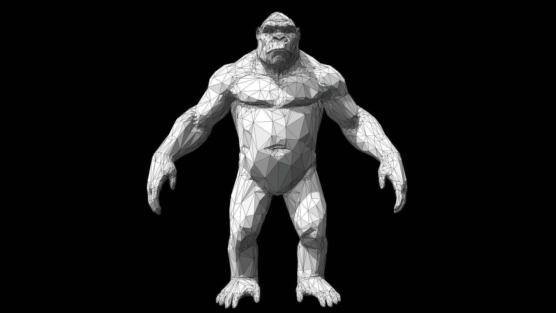 KONG LOWPOLY - Buy Royalty Free 3D model by DTA DESIGN STUDIO ...