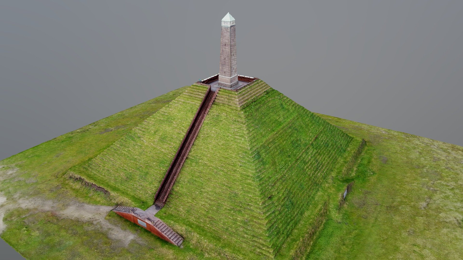 Pyramid of Austerlitz - Aerial photogrammetry - 3D model by Vak.Expert ...