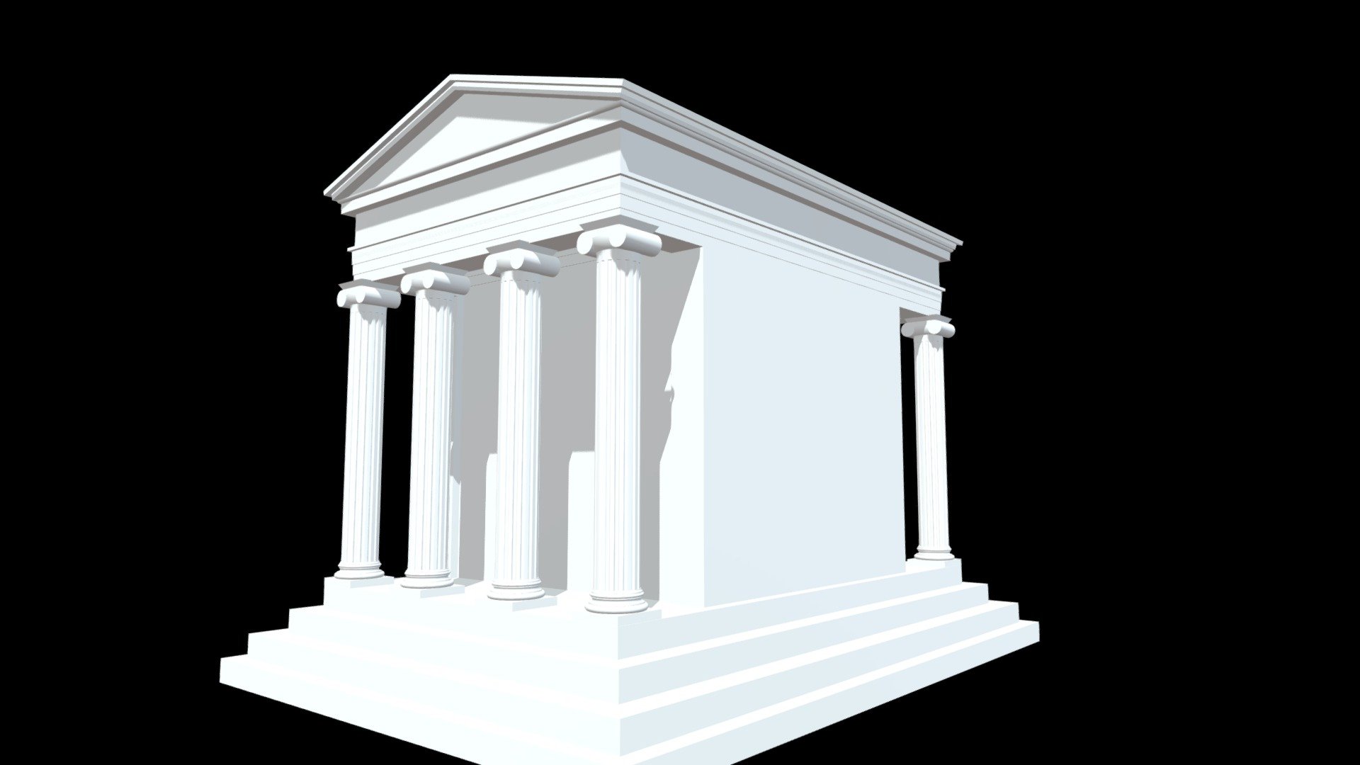 Tempio Athena Nike, modello 3D schematico - 3D model by abacoacanto ...